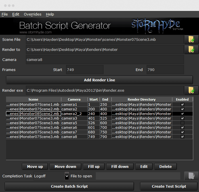 Batch Script Generator | Stormhyde